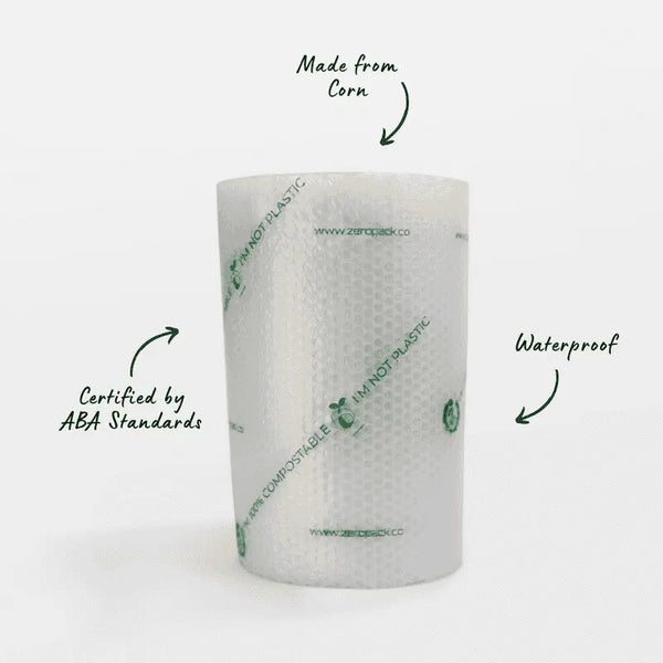 Sustainable Bubble Wrap - Zero Pack ABA Certified 100% Compostable ...